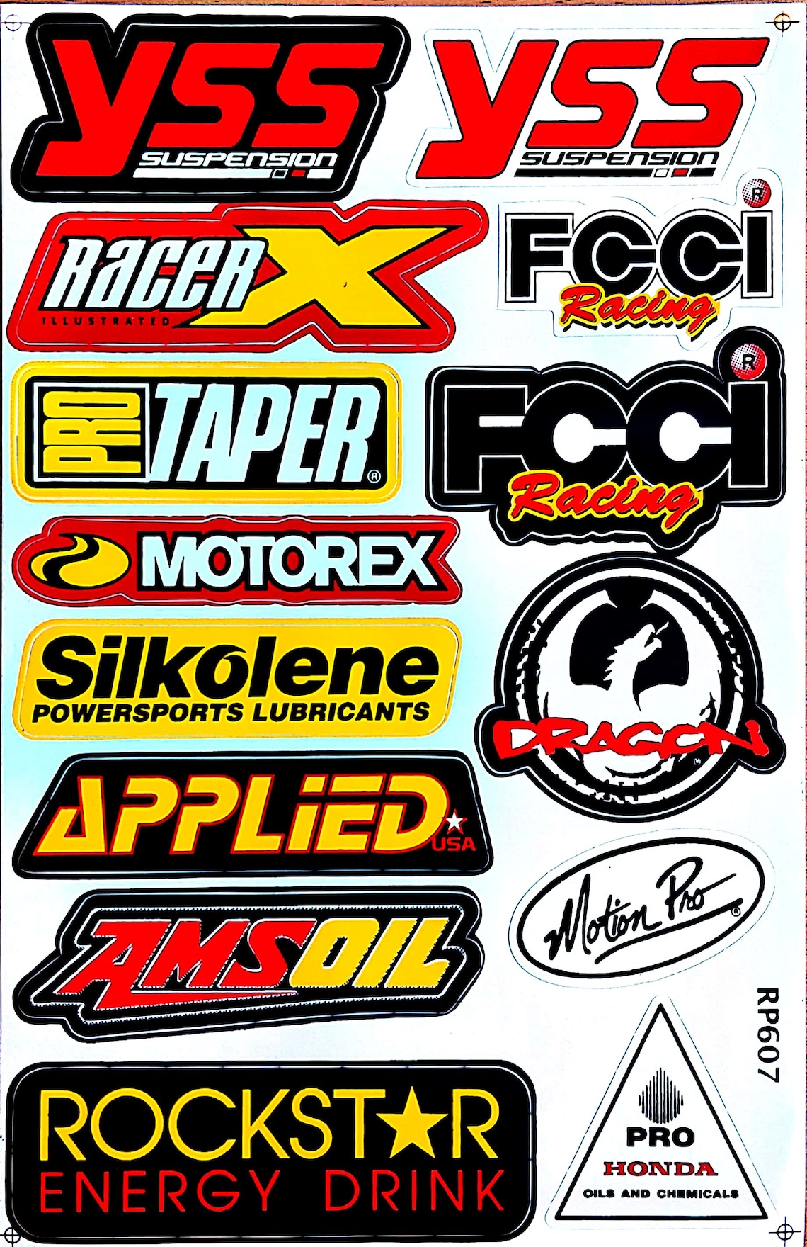 Sticker Decal Team Motorcycle Motocross Rally Racing Sticker - Etsy