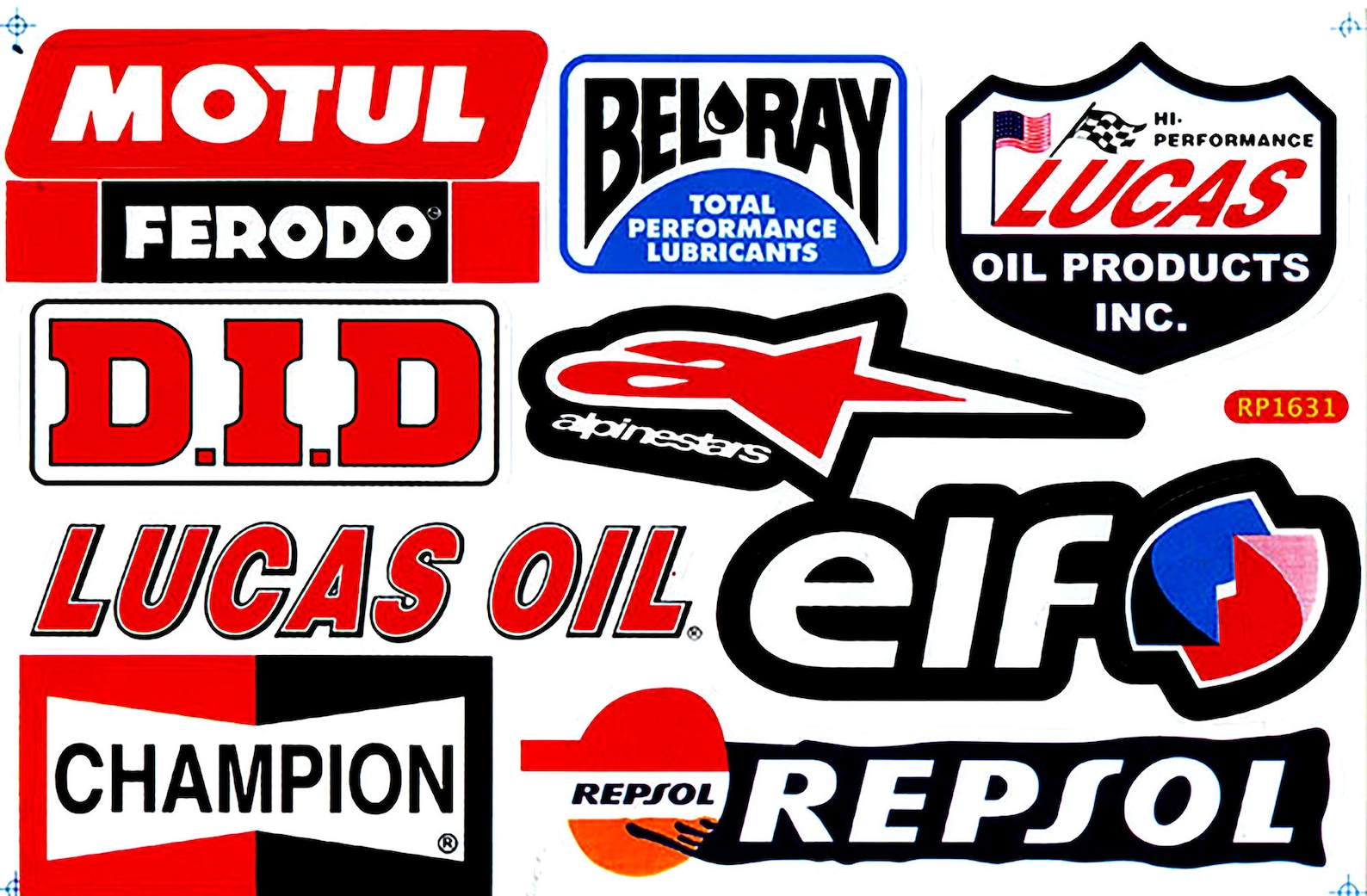 Stickers Sheet 6mix Sponsor Vintage Pack Car Motorcycle Racing - Etsy
