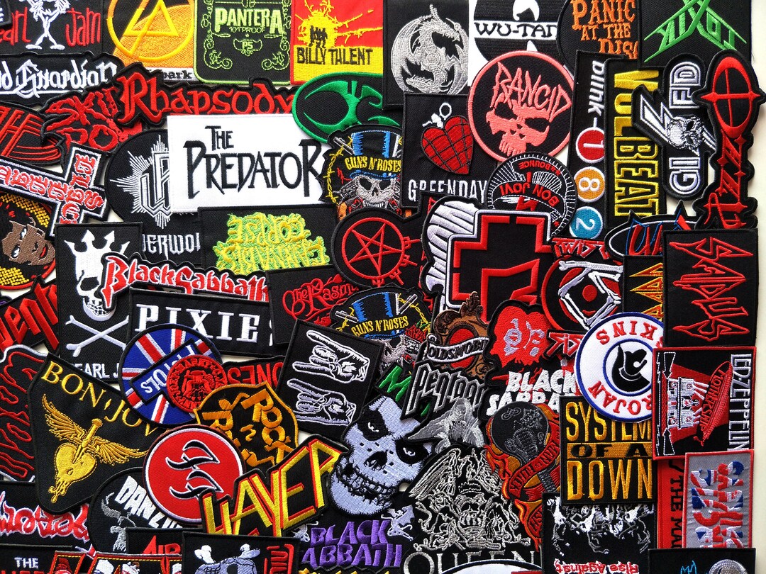 Random Band Patches Lot25 Pc. Sew/iron On, Rock, Metal, Punk - Etsy