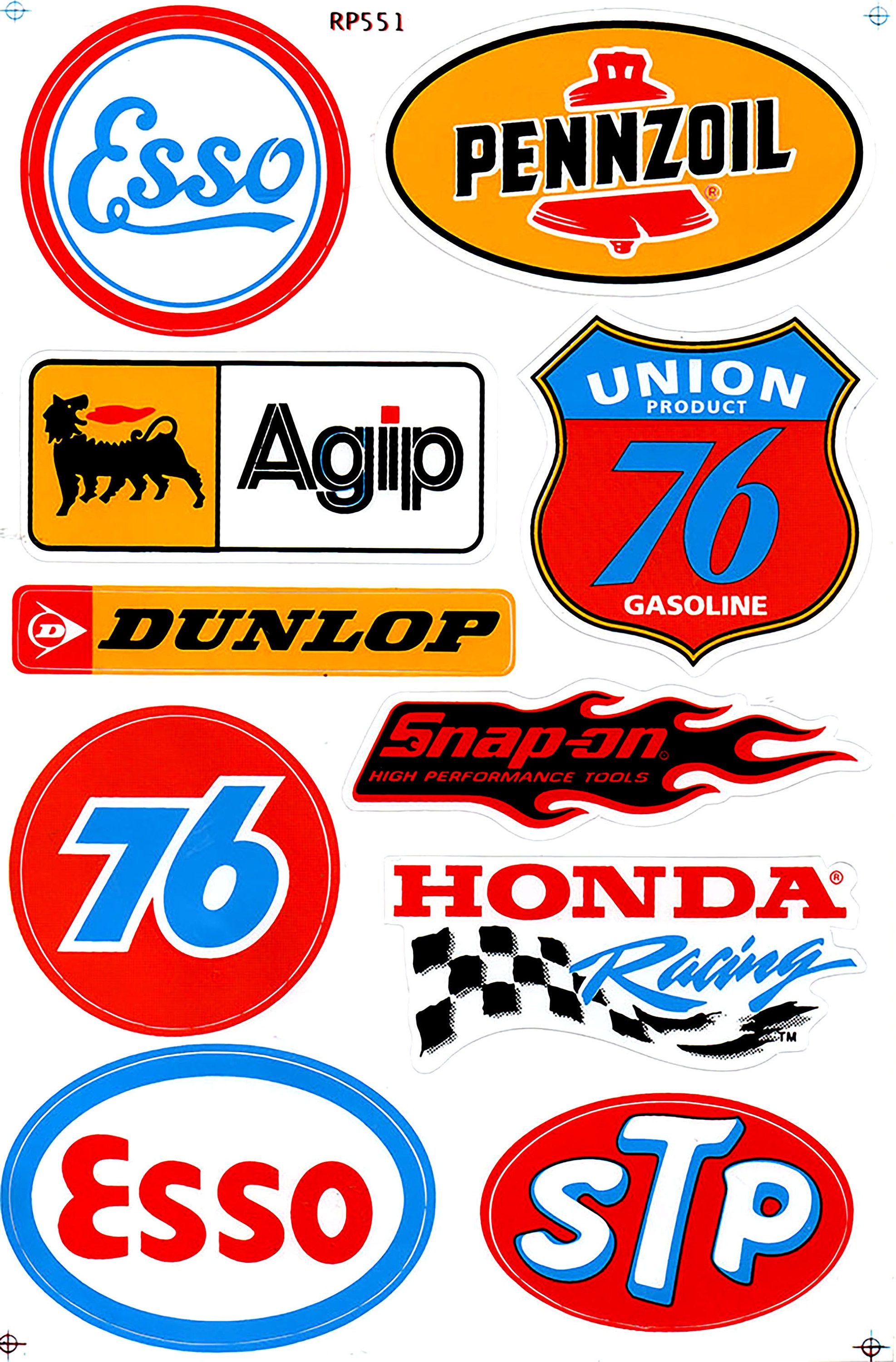 Stickers Sheet HRC Yoshimura NGK Sponsor Sticker Decals Pack Car ...