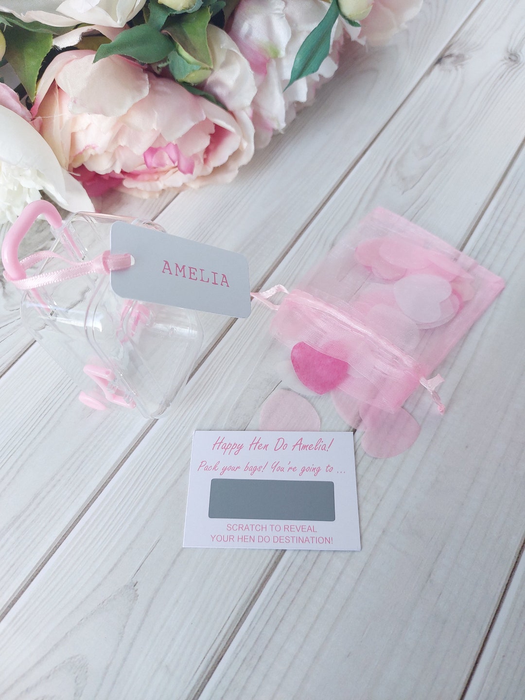 Personalised Hen Do Surprise Reveal Scratch Card,hen Party Hen Weekend ...