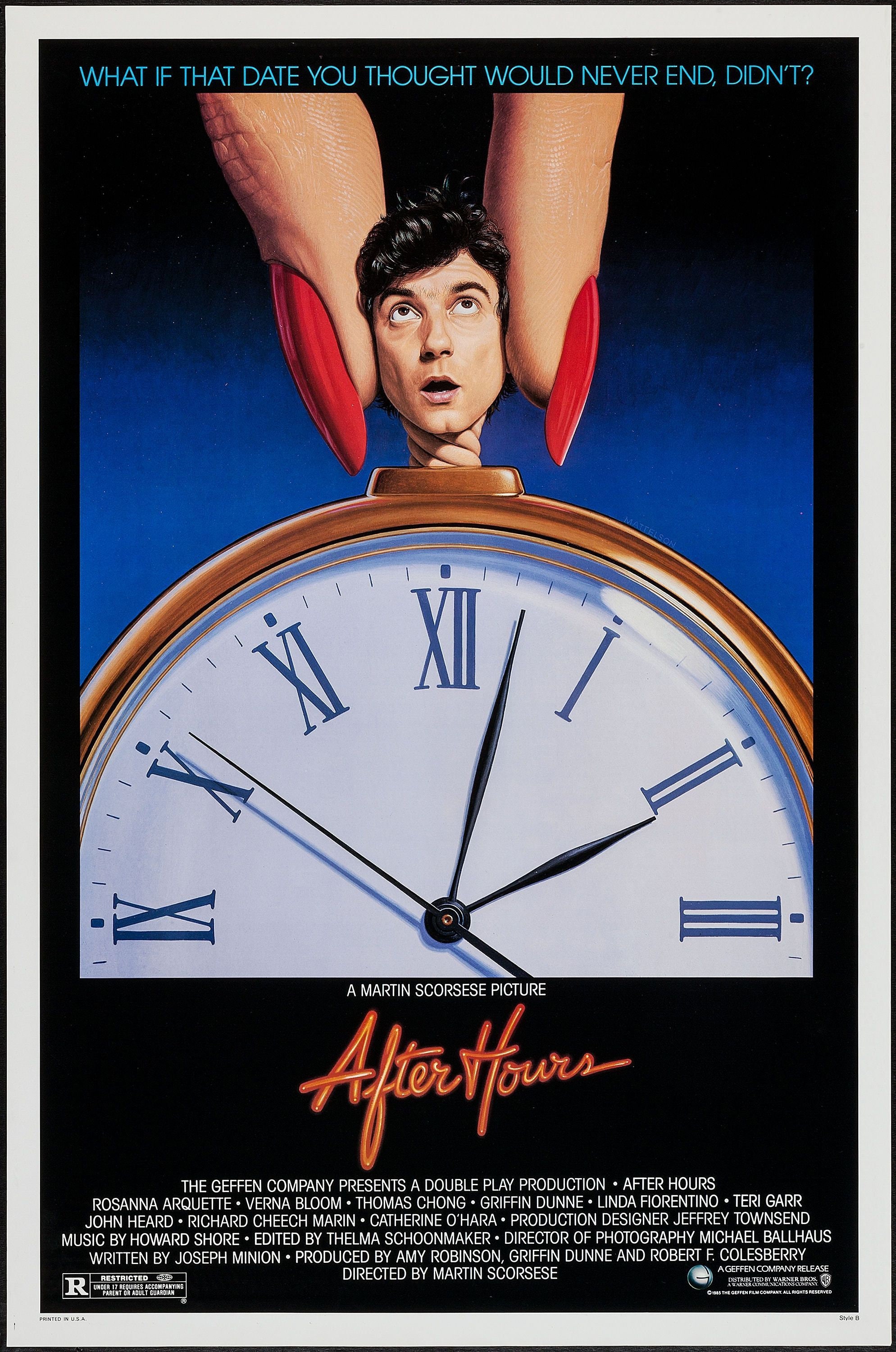 After Hours Movie Poster art décor imprimer minimaliste | Etsy