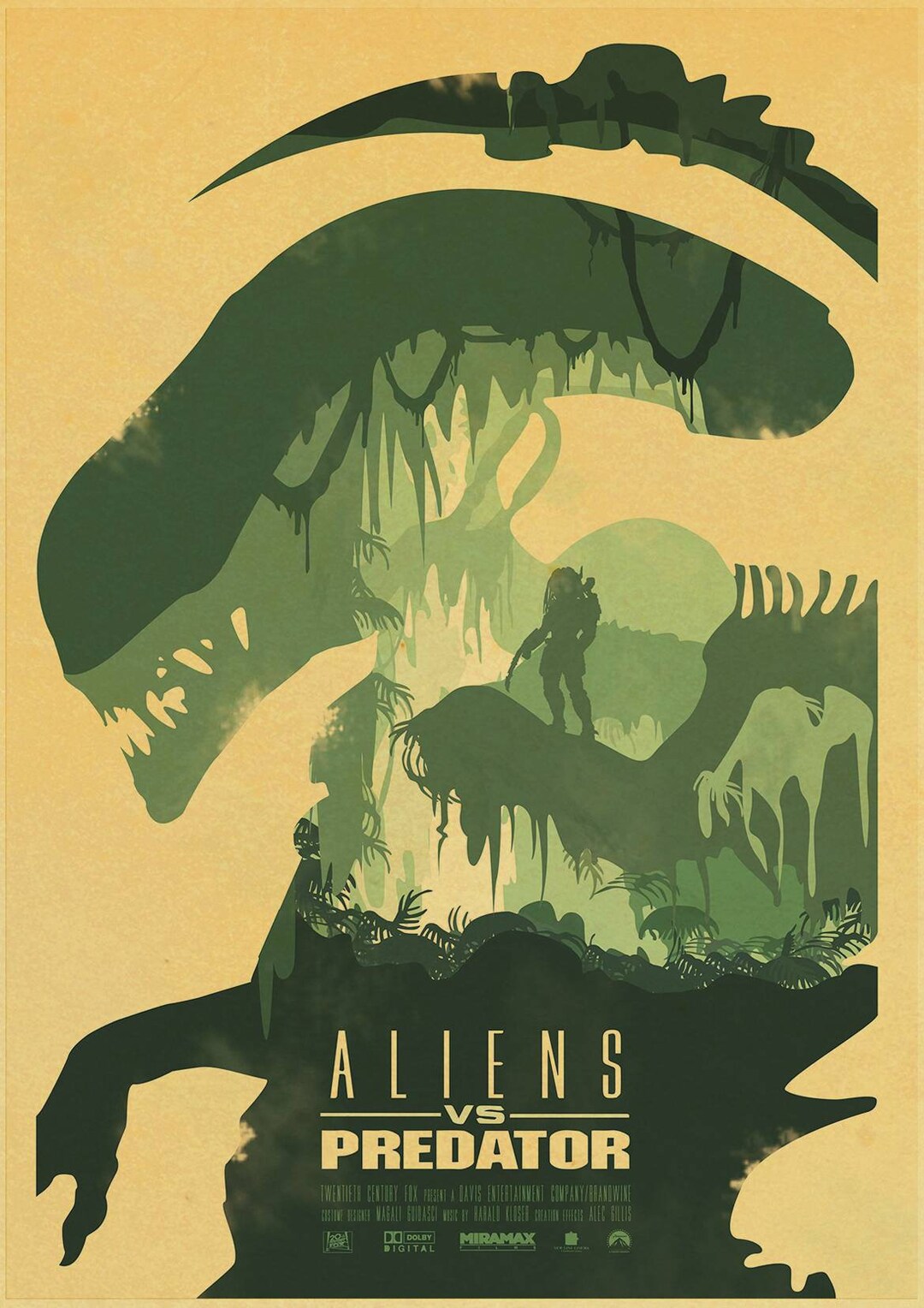 Alien Vs. Predator Poster Xenomorph Wall Art Horror Gifts for - Etsy