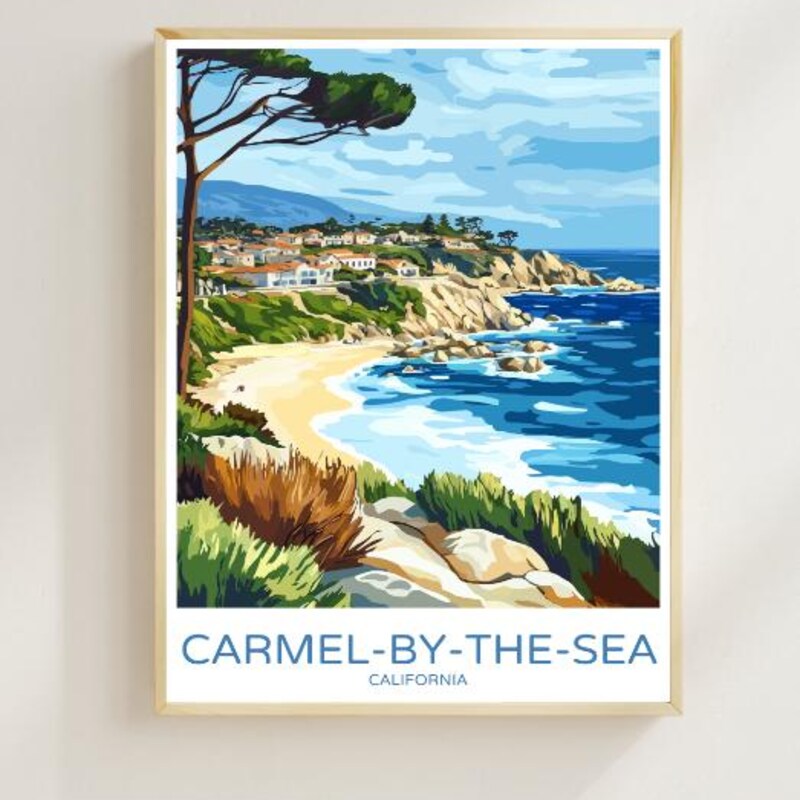 Carmel by the Sea Poster - Etsy