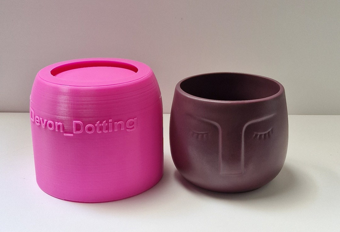 Face Plant Pot Mould, Concrete Mould, Moulds for Pots - Etsy