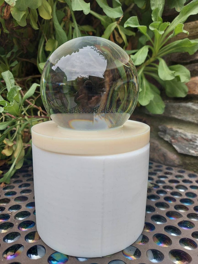 100mm Flat Bottom Sphere Paperweight Food and Heat Safe - Etsy