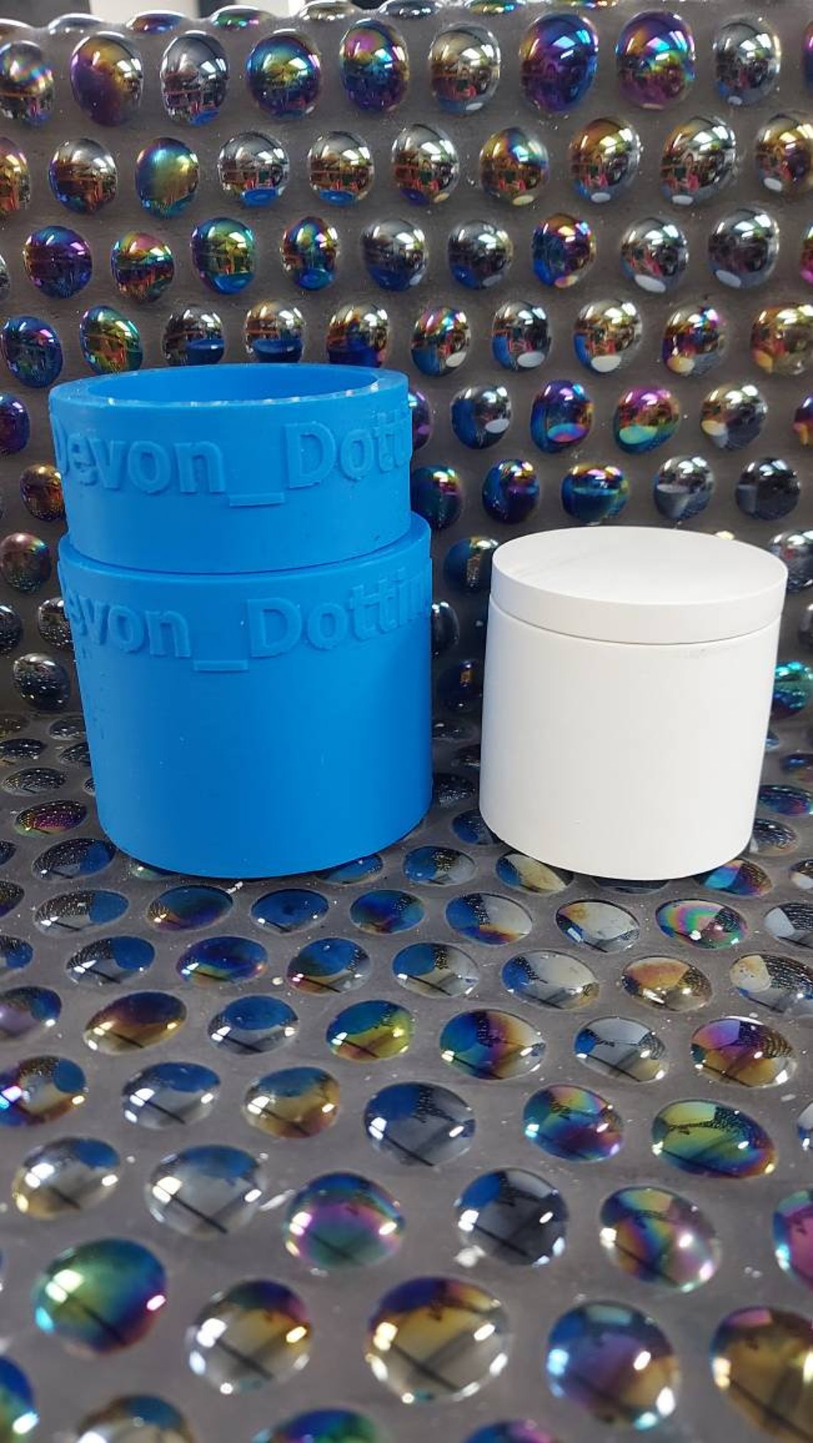 Small Lidded Cylinder Silicone Mold for Candle Mold Pot Mold - Etsy
