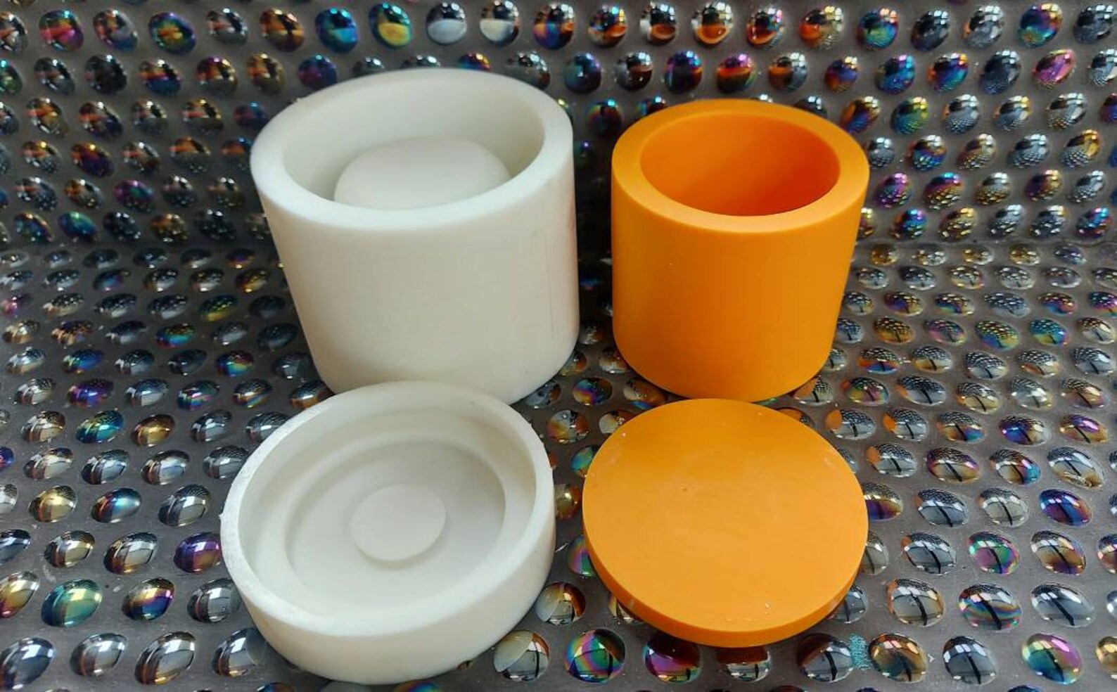 Medium Lidded Pot Cylinder Silicone Mold for Candle Mold Pot - Etsy