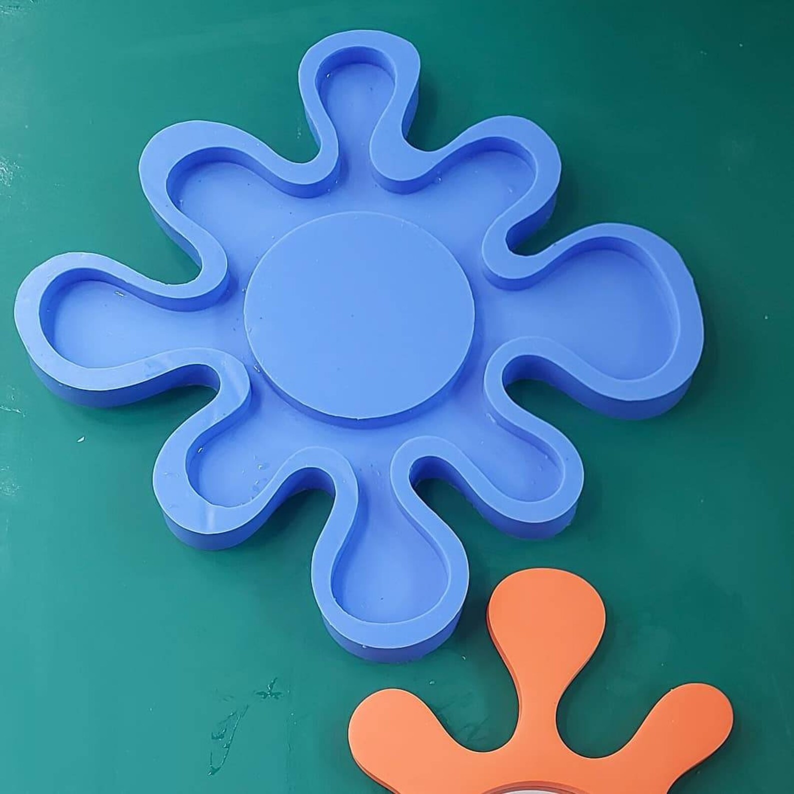 Splat Mirror Frame Silicone Mould, Jesmonite Mirror Mould Concrete Mold ...