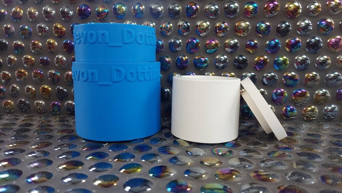 Small Lidded Cylinder Silicone Mold for Candle Mold Pot Mold | Etsy