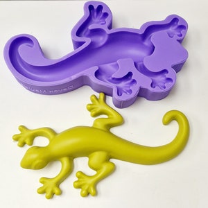 3D Lizard Silicone Mould, Plaster Mould, Jesmonite Mould, Wax Mould - Etsy