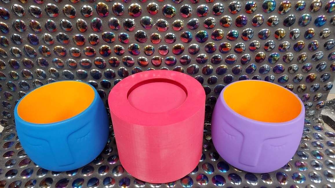 Face Plant Pot Mould Concrete Mould Moulds for Pots - Etsy