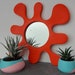 Splat Mirror Frame Silicone Mould, Jesmonite Mirror Mould Concrete Mold ...