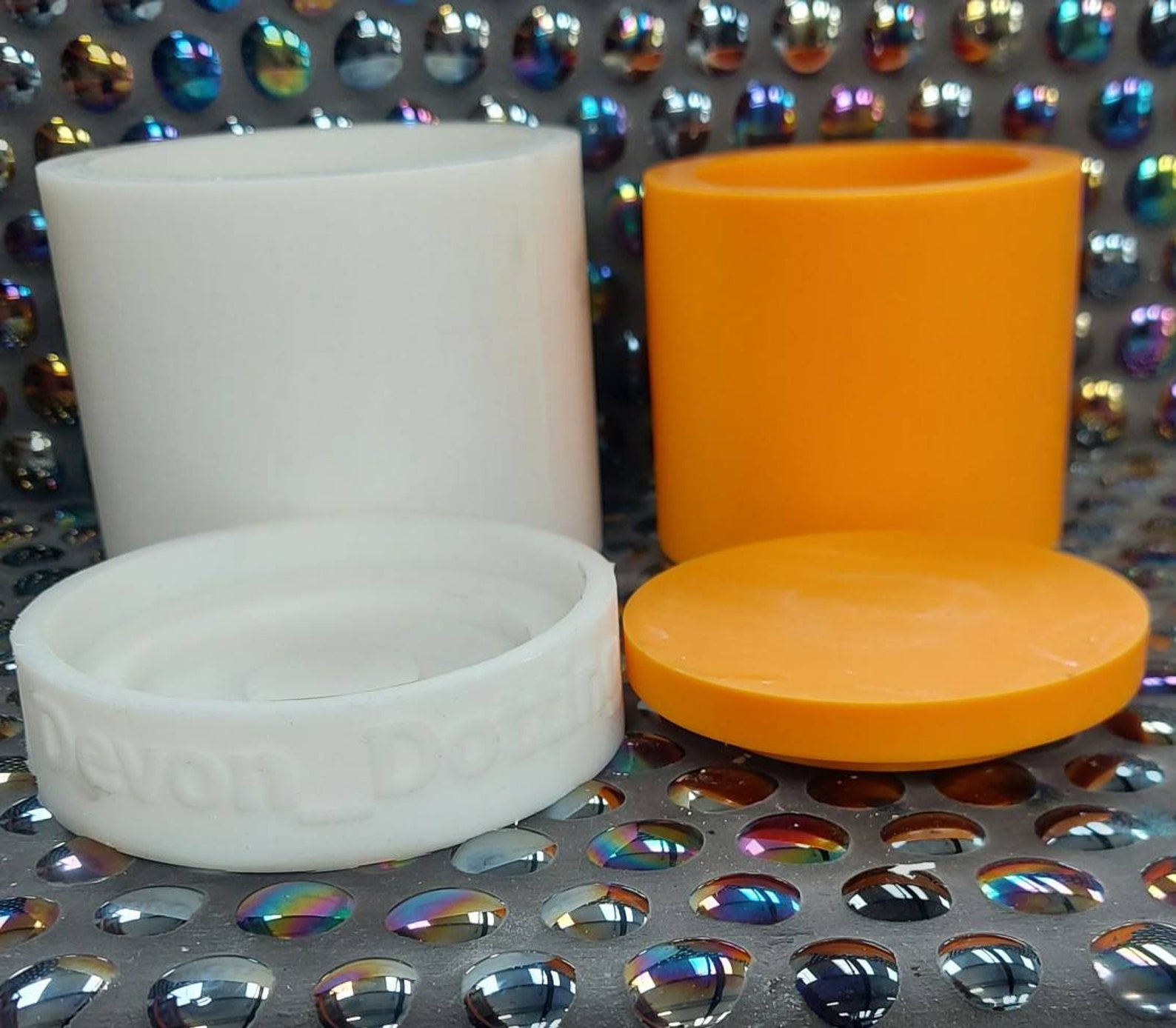 Medium Lidded Pot Cylinder Silicone Mold for Candle Mold Pot - Etsy
