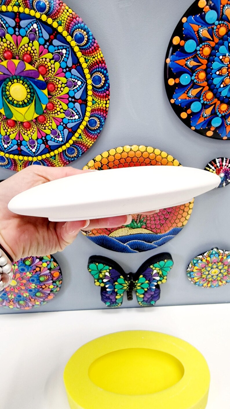 8 Inch Oval Artstone Mandala Silicone Mould - Etsy