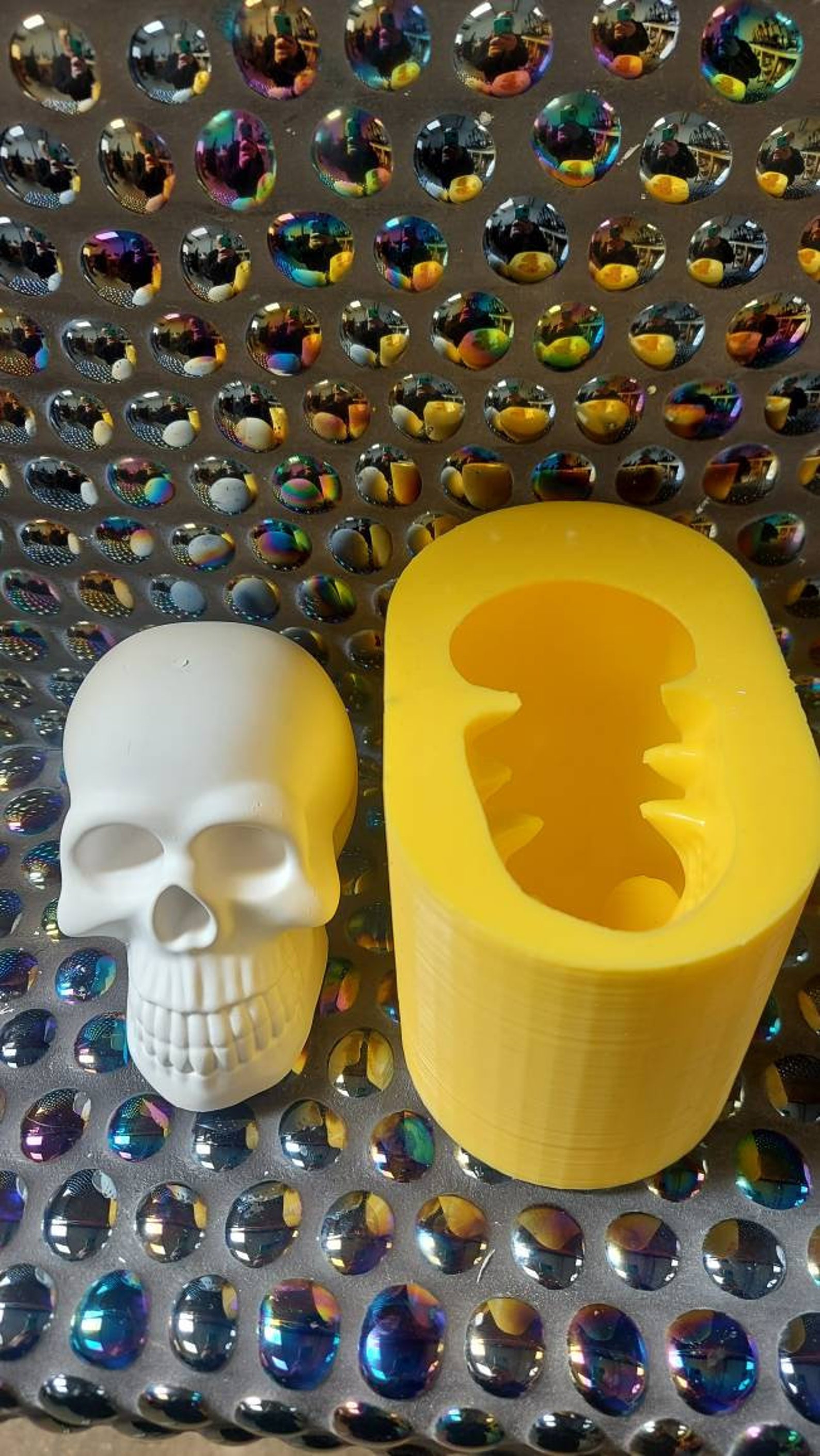 Large skull silicone mould wax moulds jesmonite mould candle | Etsy