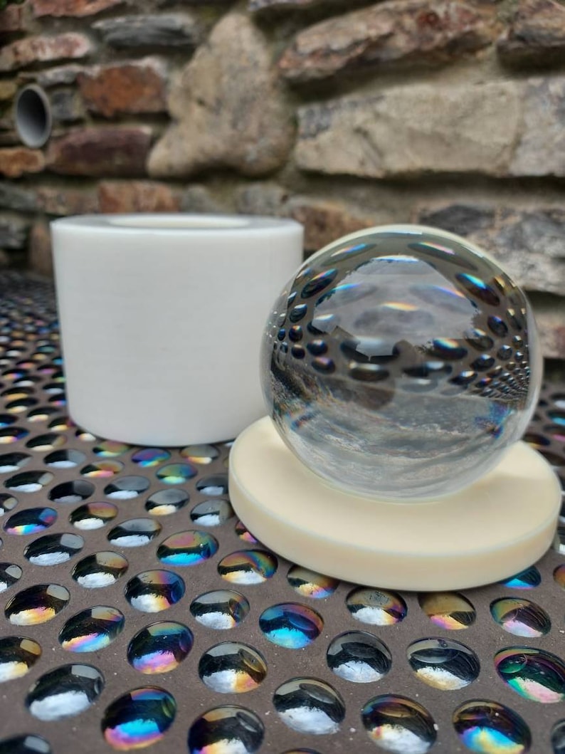 100mm Flat Bottom Sphere Paperweight Food and Heat Safe - Etsy