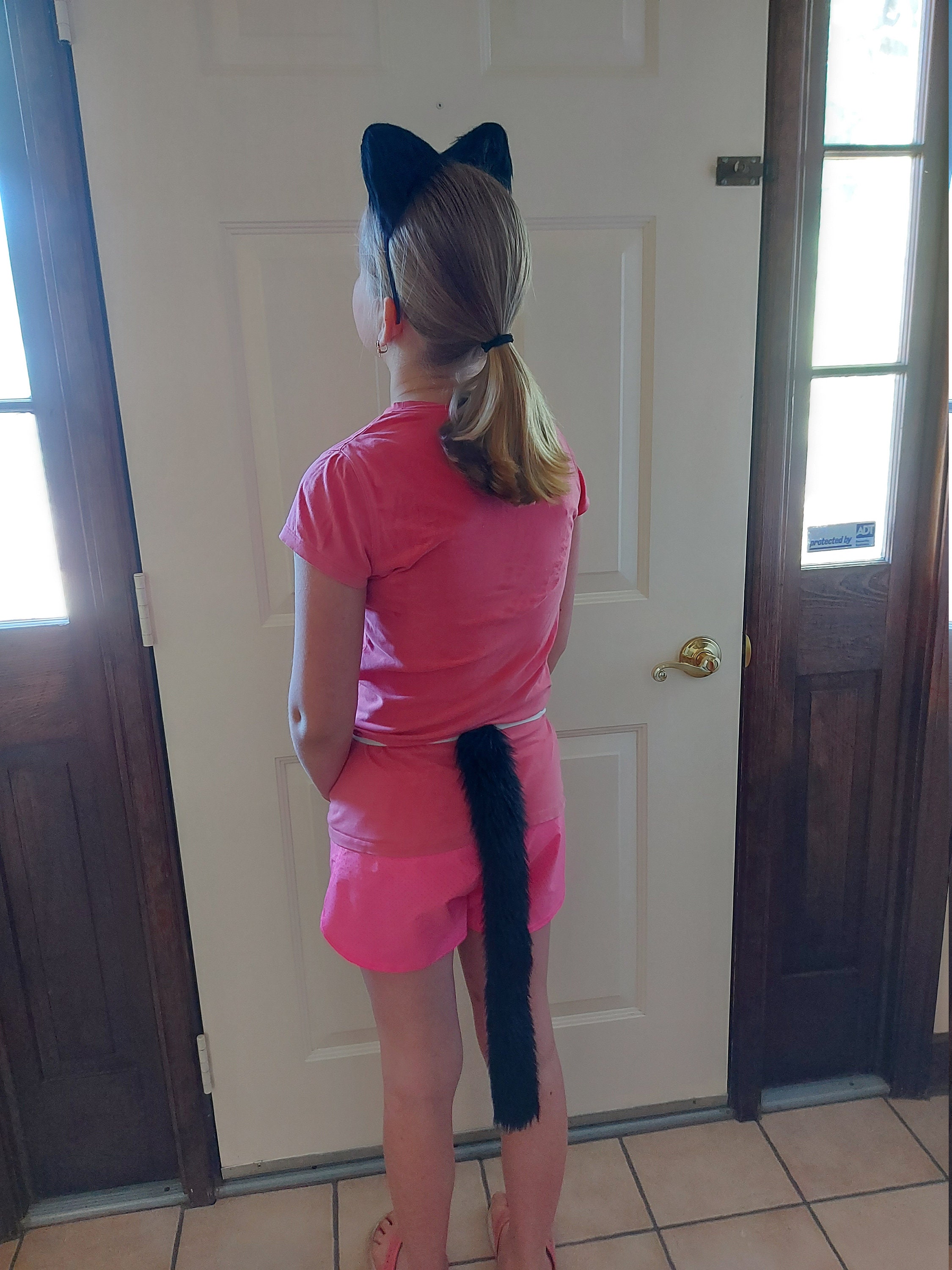 Fluffy Cat Ears and Tail Set. Kid's Party Costume Cat Ears and Tail ...