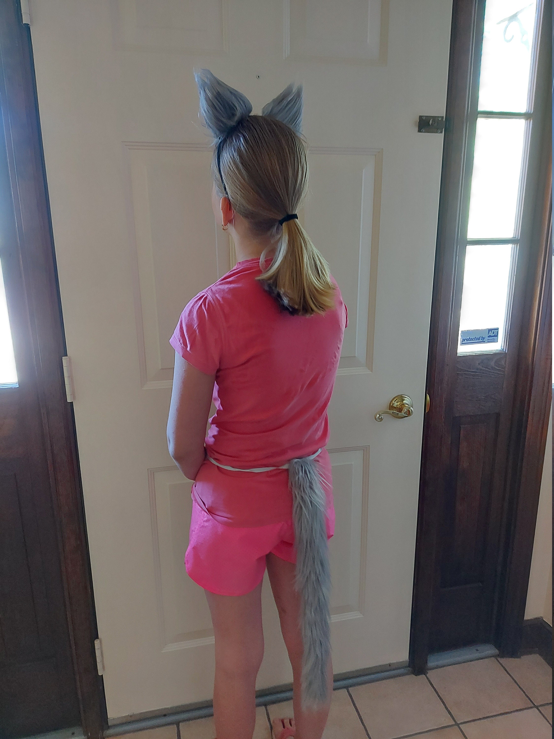 Fluffy Cat Ears and Tail Set. Kid's Party Costume Cat Ears and Tail ...