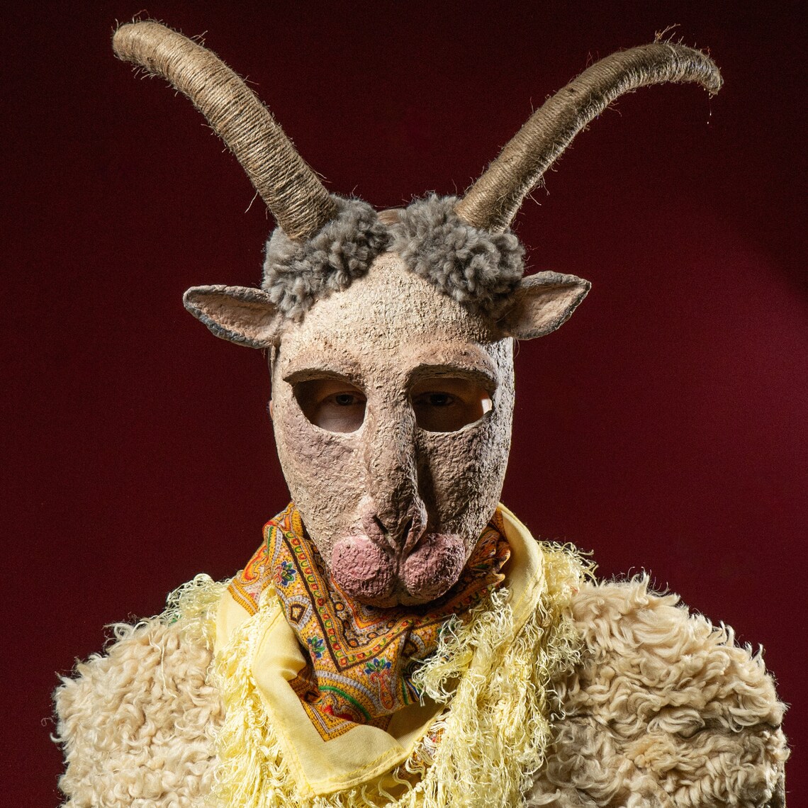 Papier Mache Goat Mask. - Etsy