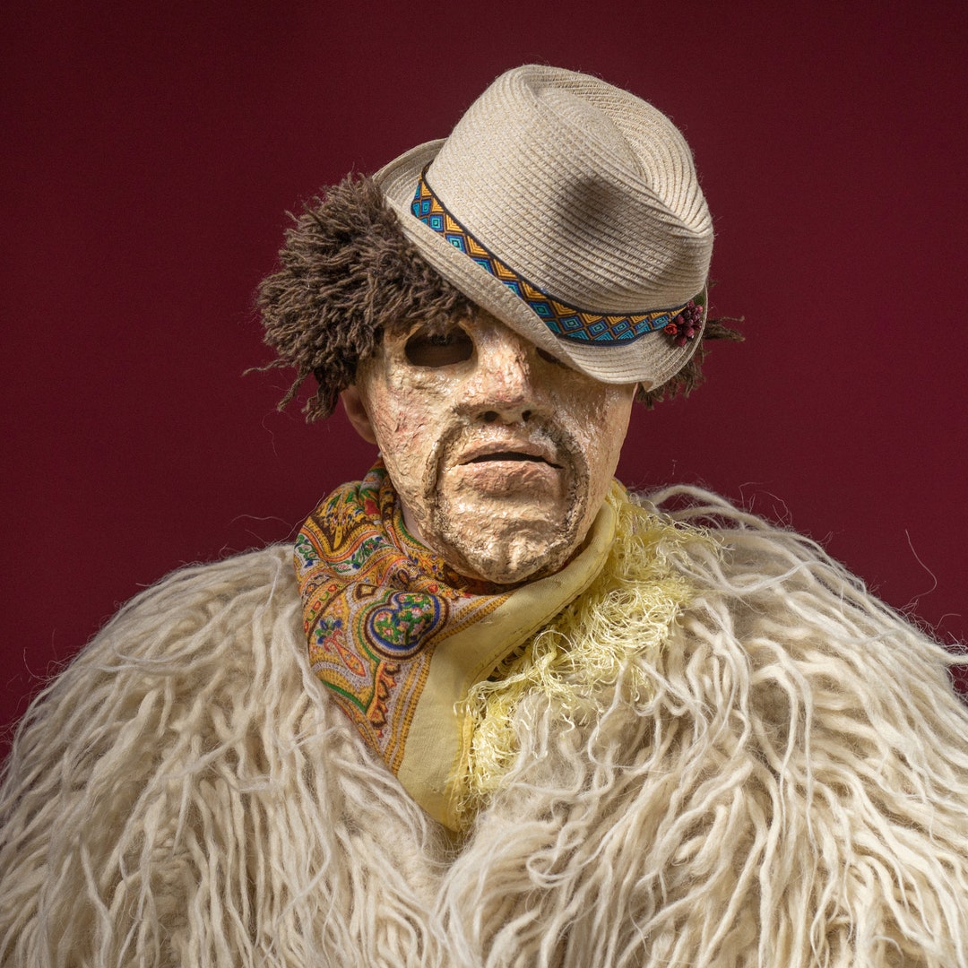 Malanka Mask for a Papier Mache Fidget Spinner - Etsy