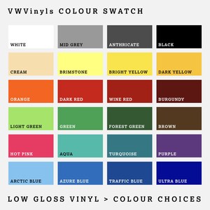 Script Font Custom Vinyl Stickers / Personalised Design Typography Text ...