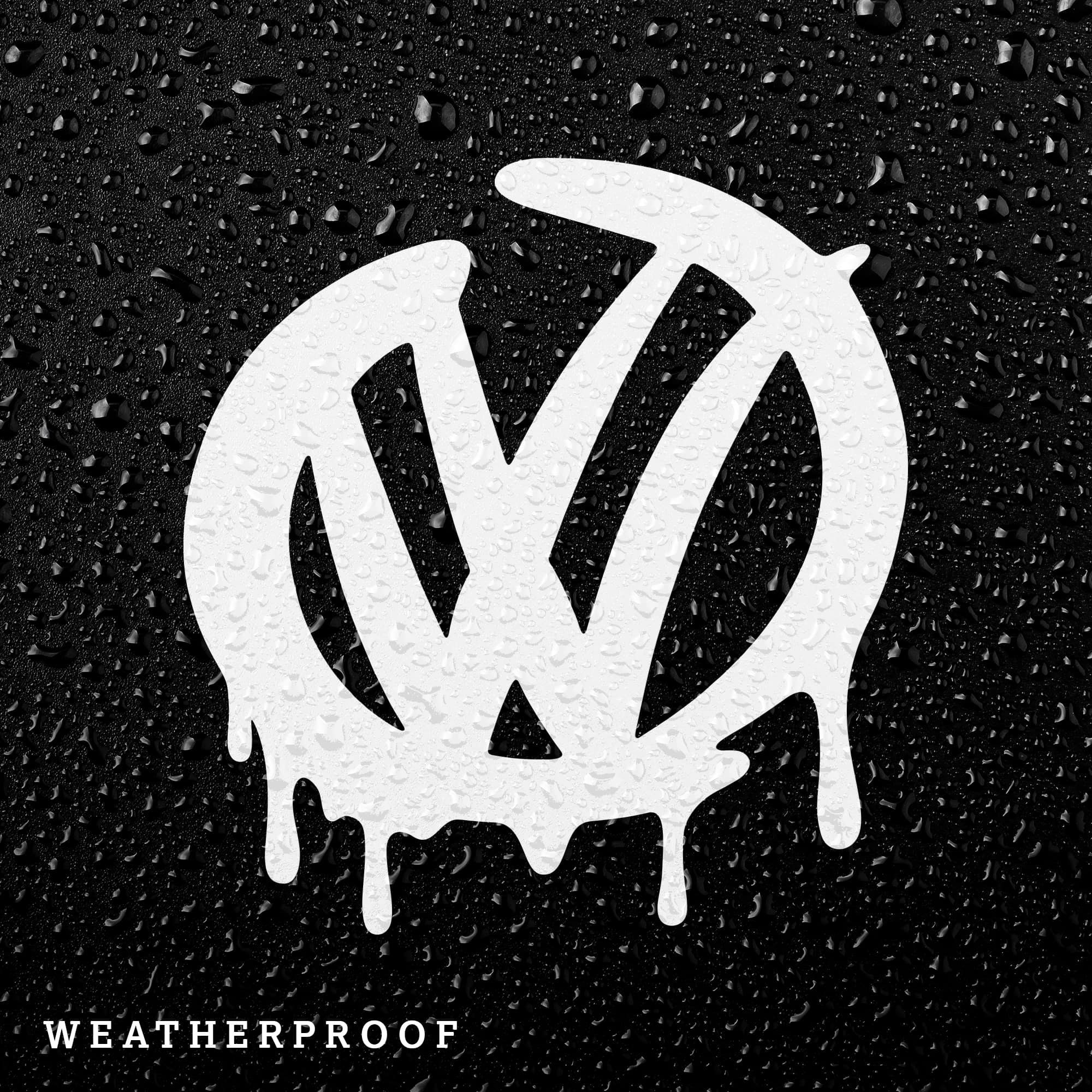 VWV Brush Logo Vinyl Decal Sticker Drip V1 3 Designs 1 Colour Cut Vinyl ...