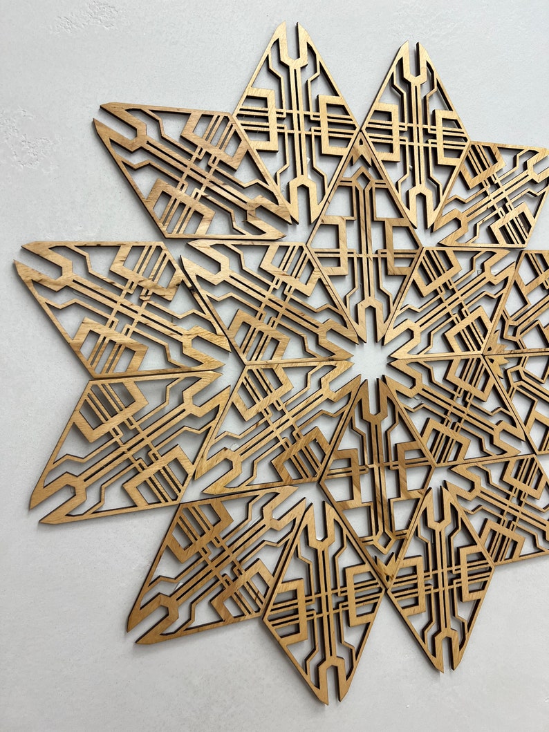 Wood Wall Decor Mandala Gift Oriental Mandala Modular Wooden - Etsy