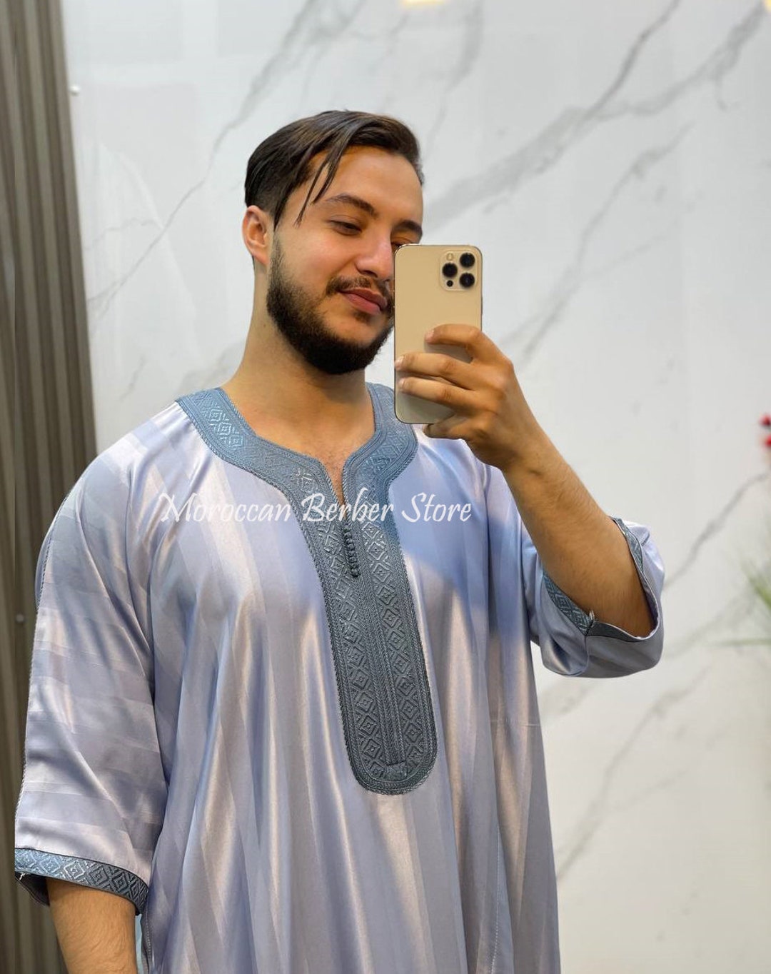 KAFTAN for Men , Moroccan Men Kaftan , JUBBA Men ,ramadan Men Dress ...