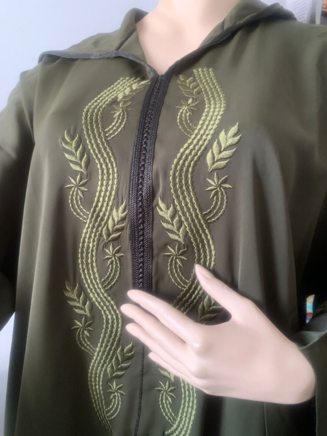 Moroccan Jellaba Green 2XL ,jellaba for Women, Moroccan Jellaba Green ...