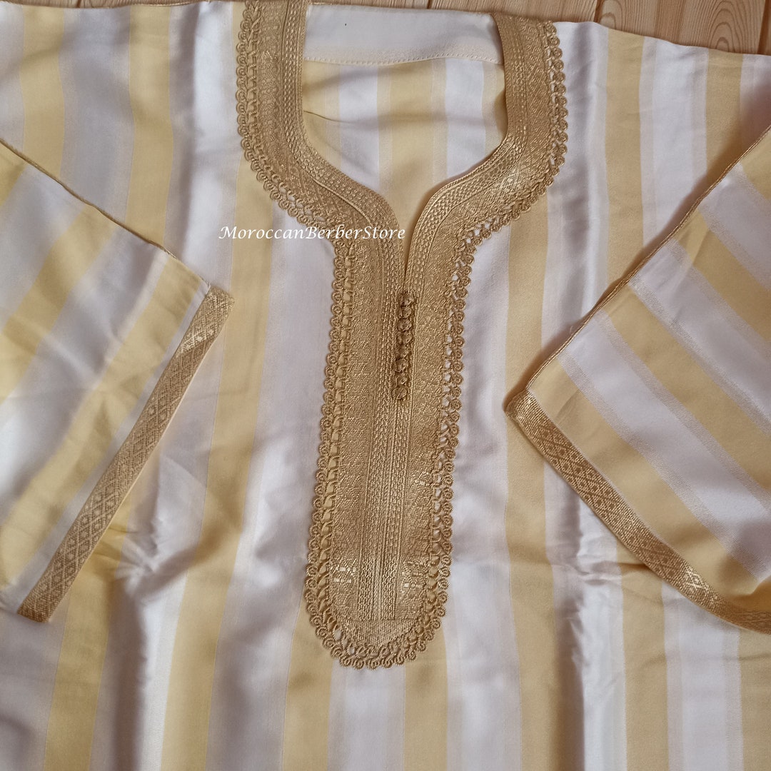 Qamis for Men, Men Caftan Wedding, Moroccan Dress for Men, Djellaba Men ...