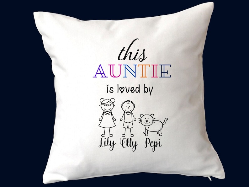 Personalisiert Diese Tante Wird Von Kissen Geliebt Etsyde 3351