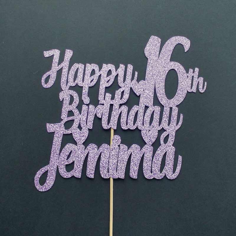 16th Birthday Cake Topper - Etsy