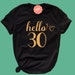 Hello 30 Custom Cake Topper | 30th Birthday Cake Topper Glitter Rose ...