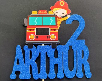Firefighter Cake Topper | Etsy