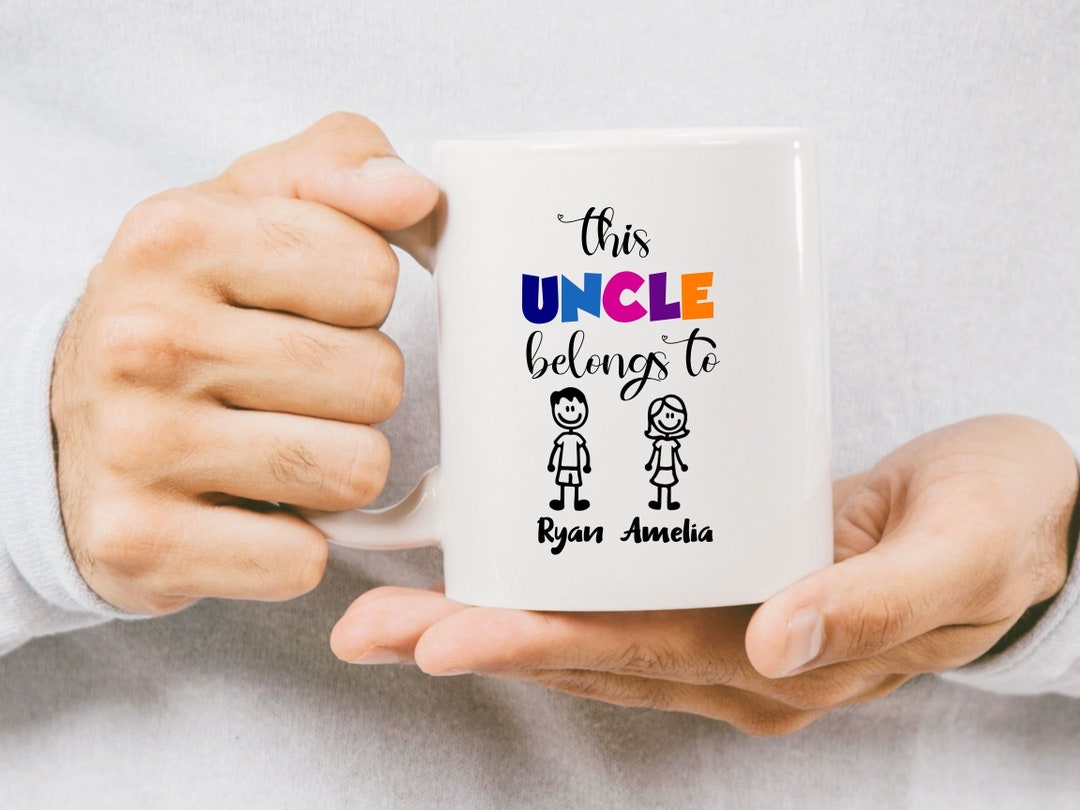 Personalized Uncle Coffee Mug, Custom Names, Birthday Gift - Etsy