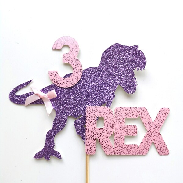 3 Dinosaur Cake Topper - Etsy