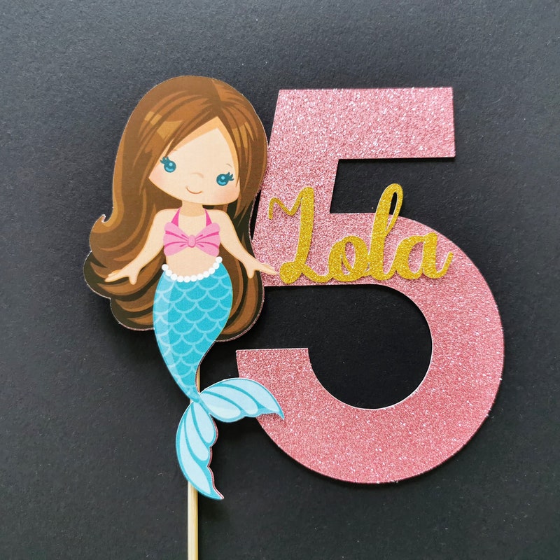 Mermaid Cake Topper - Etsy