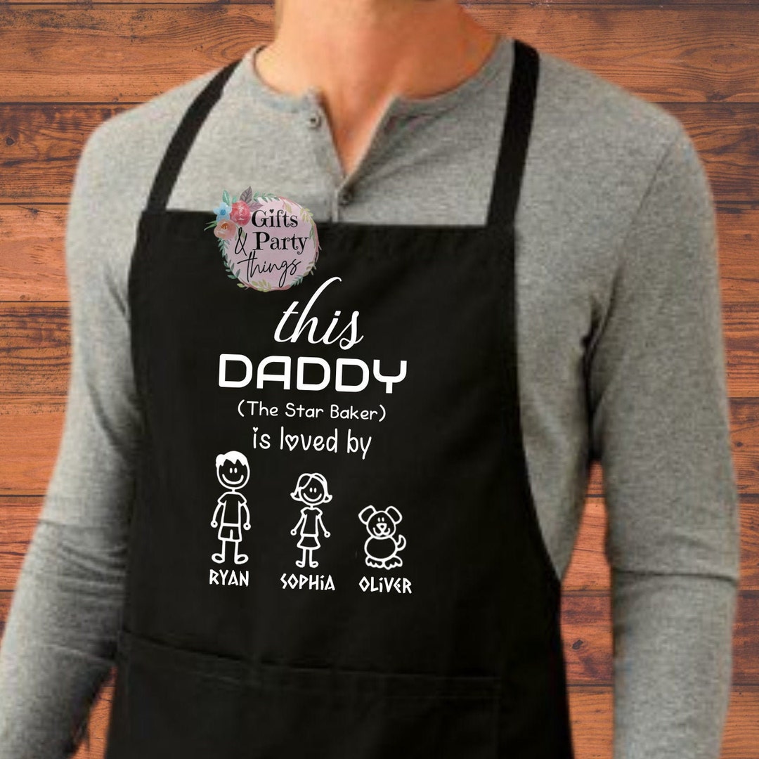 Personalized Daddy Apron | Custom Father's Day Gift - Etsy