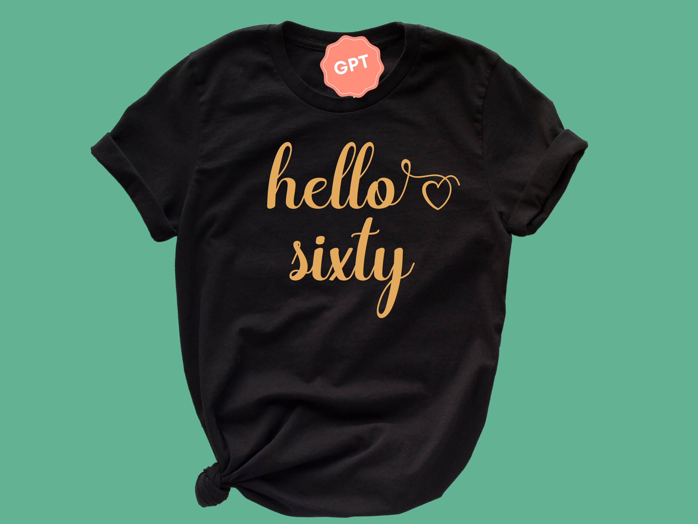 Hello Sixty Custom Cake Topper Happy 60th Birthday Glitter - Etsy