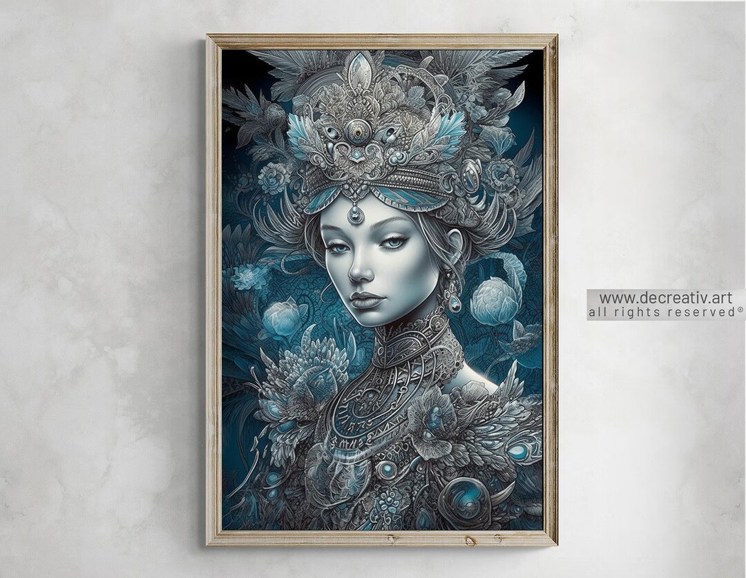Mystical Fantasy Queen Digital Art Gallery. Digital Download - Etsy