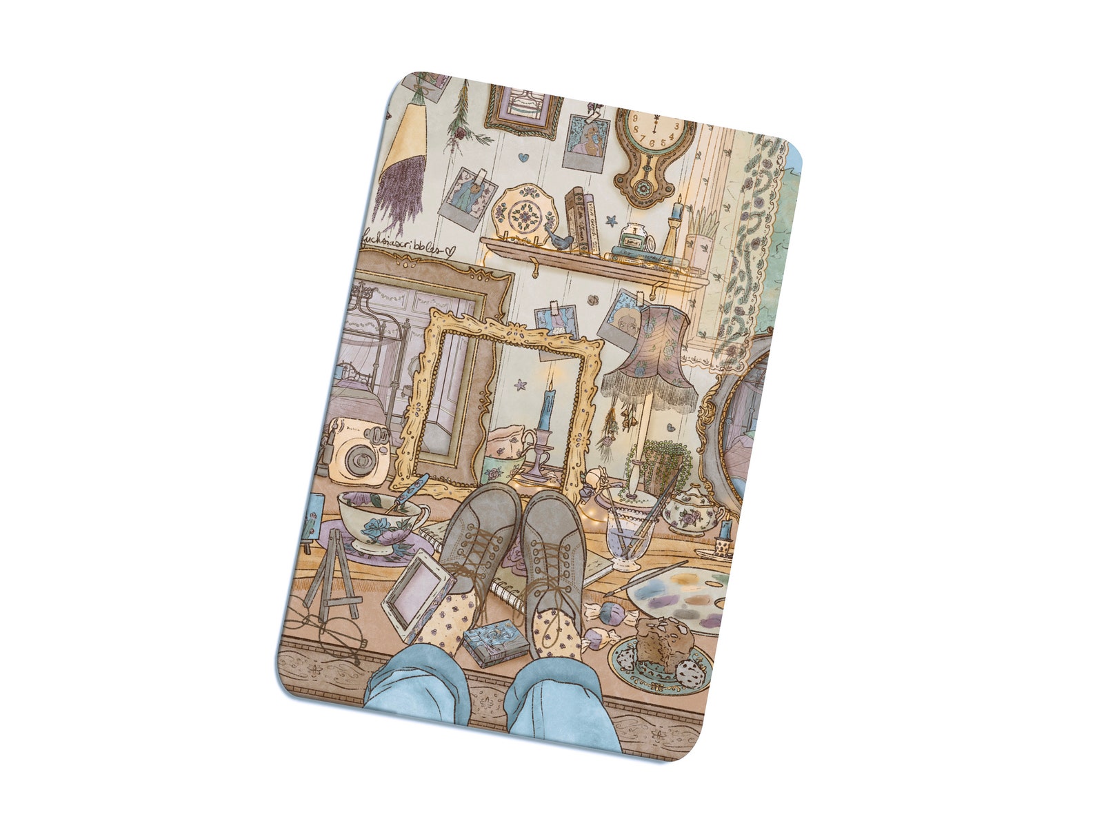 Cottagecore Illustration Print 4x6 Postcard Art | Etsy