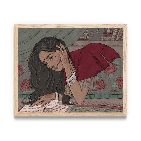 Dayan witch Art Print 8x10 South Asian Art - Etsy