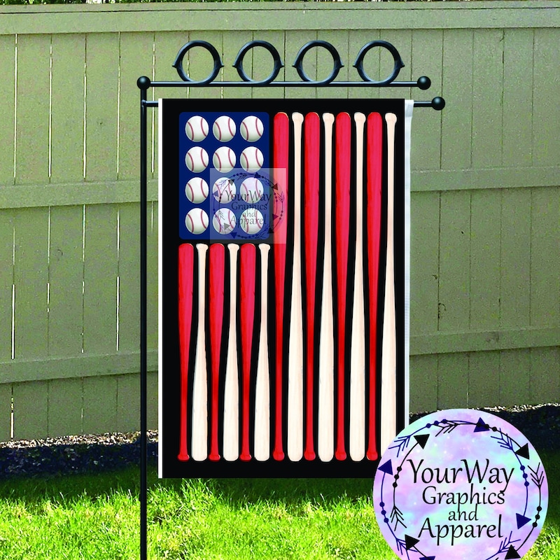 Baseball Garden Flag - Etsy