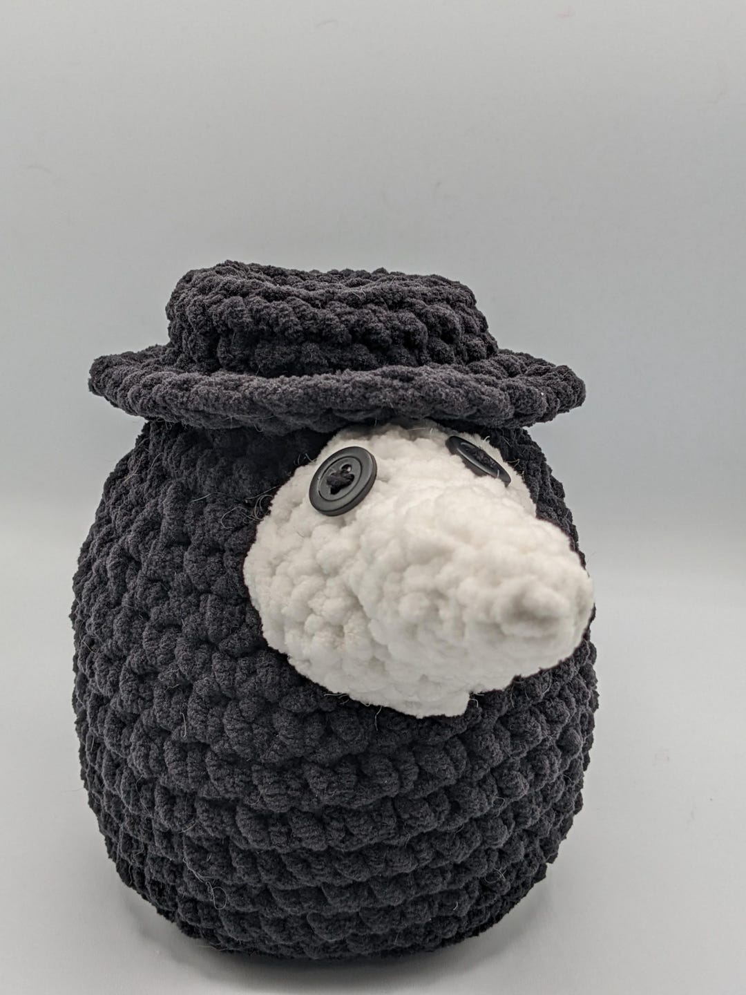 Plague Doctor Plushie Toy, Button Eyes, Black & White - Etsy