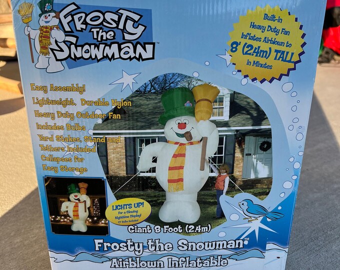 Gemmy 2002 NIB Giant 8 Ft Frosty the Snowman Airblown Christmas ...