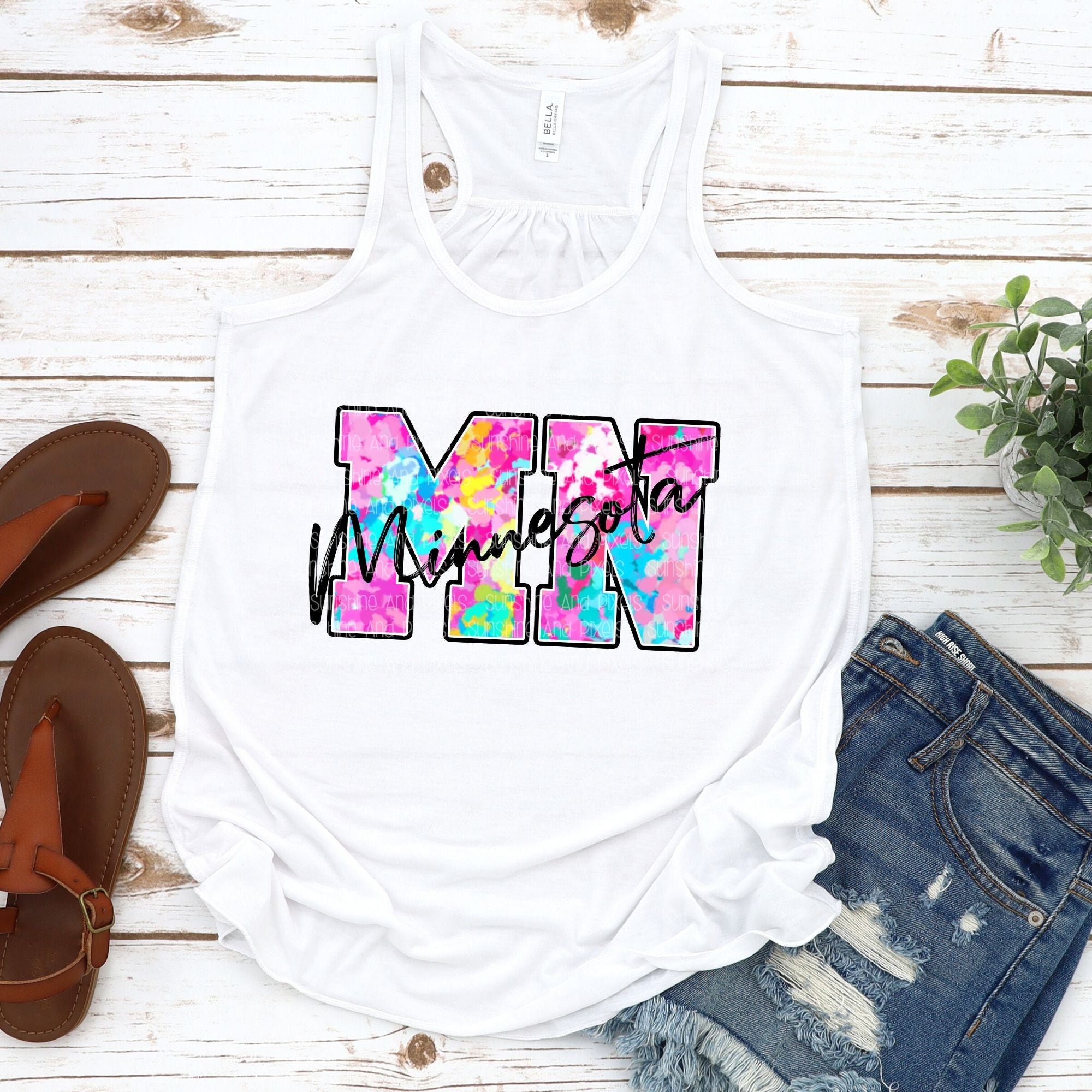 Digital Design bright and Bold MN State - Etsy