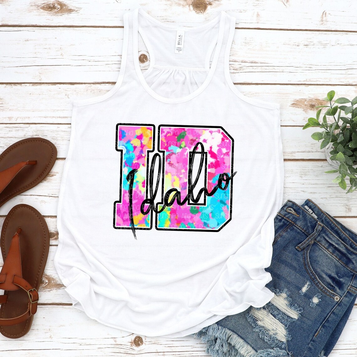 Digital Design bright and Bold ID State - Etsy