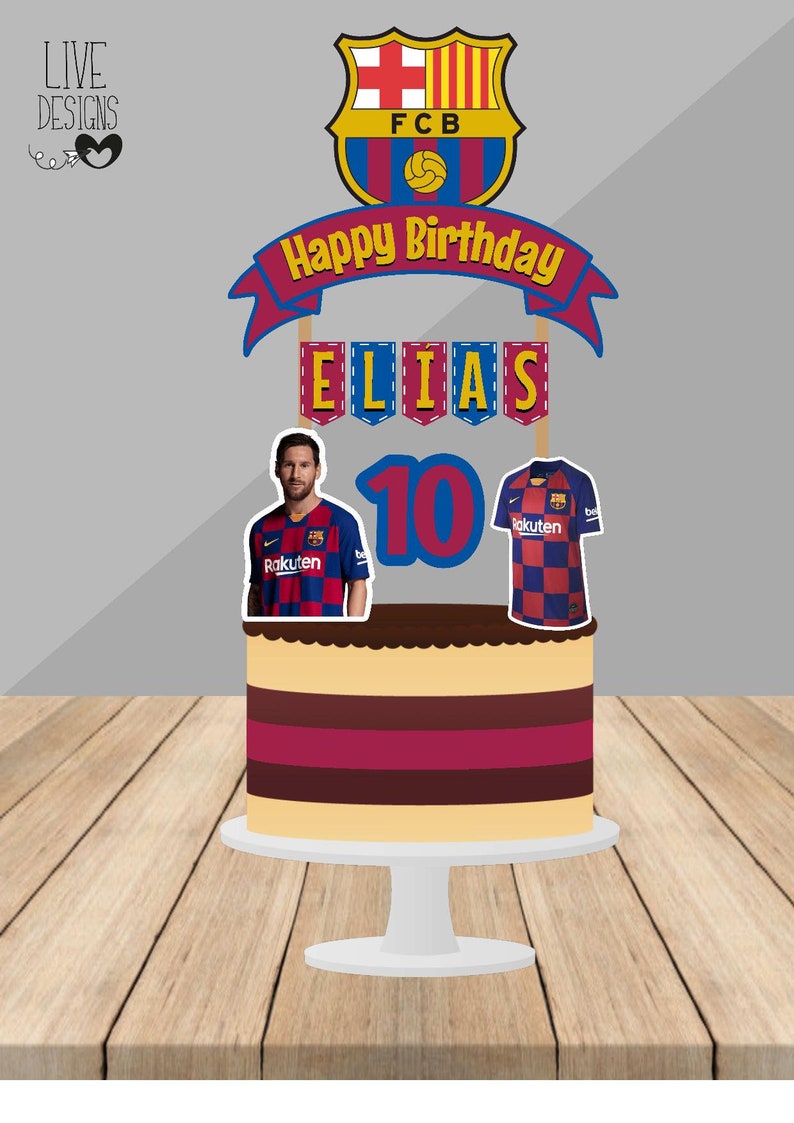 Barcelona Cake Topper Barcelona Topper Barcelona Birthday | Etsy