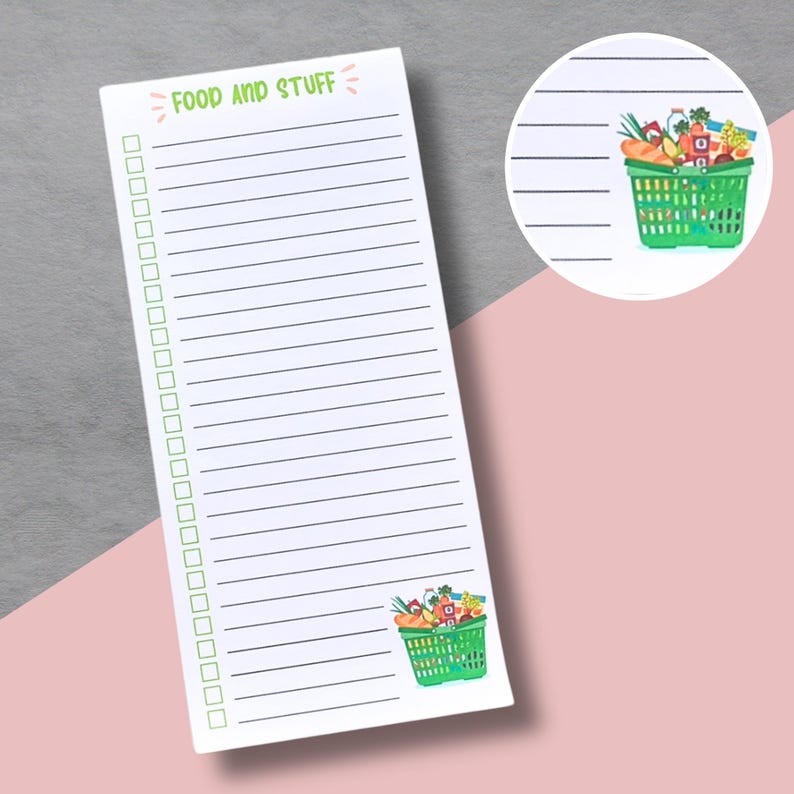 Shopping List | Fridge Supplies List | Magnetic Shopping List ...